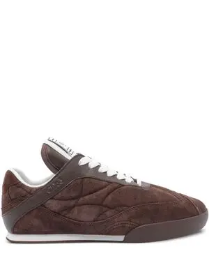 Chloé Kick Suede Leather Sneakers - Brown