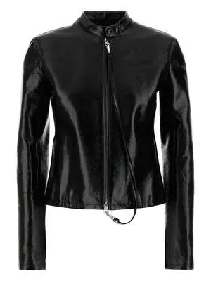 COURREGES Vinyl Biker Jacket - Black