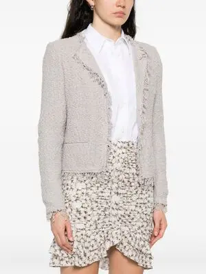 IRO PARIS Shavani Cotton Jacket - Light Grey