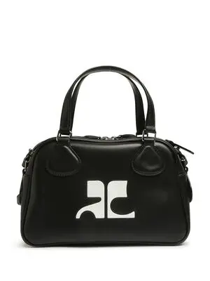 COURREGES RE EDITION Leather Bowling Bag