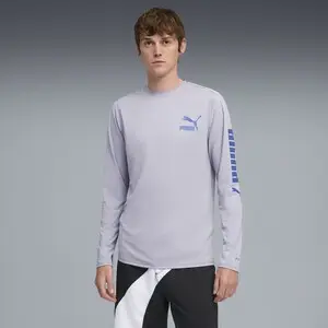 PUMA Swim Long Sleeve Rashguard - Gray