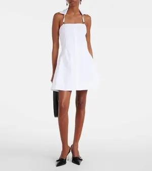 Coperni Halterneck Cotton Mini Dress