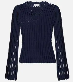 Simkhai Open-knit Top - Blue