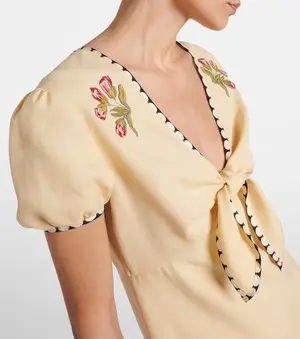 Valentino Garavani Floral Embroidered Minidress