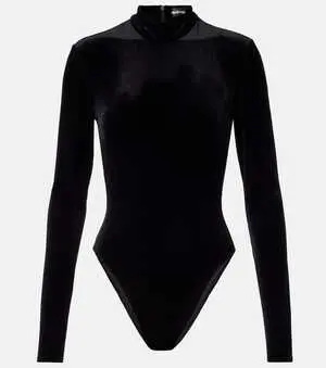David Koma Velvet Bodysuit