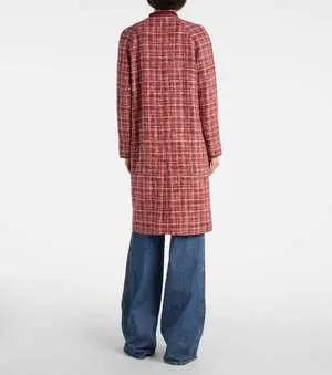 Etro Checked Cotton And Wool-blend Coat