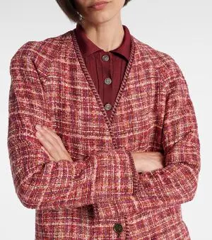 Etro Checked Cotton And Wool-blend Coat