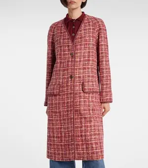 Etro Checked Cotton And Wool-blend Coat