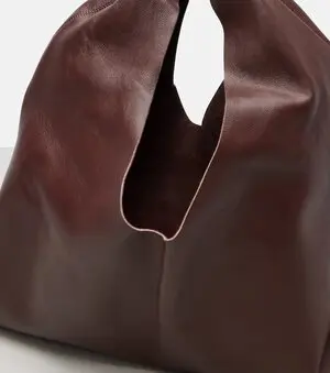 THE ROW Bindle Small Leather Top-handle Bag - Brown
