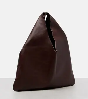 THE ROW Bindle Small Leather Top-handle Bag - Brown