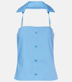 Coperni Halterneck Cotton Top