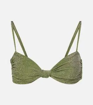 Johanna Ortiz Heliconia Bikini Top - Green