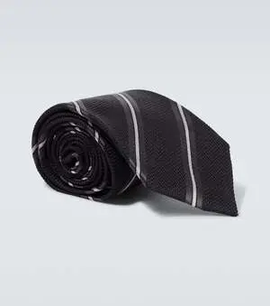 Men's Black Silk Ties