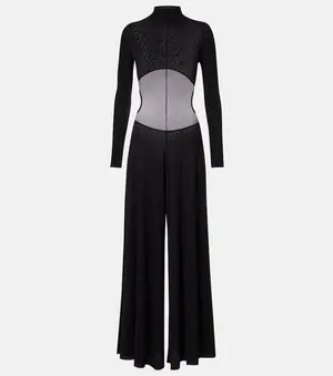Alaïa Flared Jumpsuit - Black