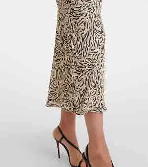 Rixo Iggy Embroidered Midi Dress