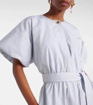 Altuzarra Paulina Striped Cotton Midi Dress