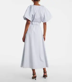Altuzarra Paulina Striped Cotton Midi Dress