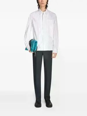 Dries Van Noten Gathered Leather Loafers