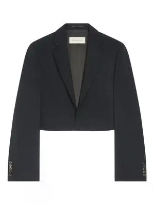 Dries Van Noten Crop-hem Blazer With Buttoned Cuffs