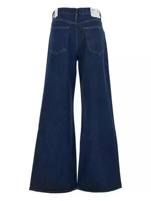 AGOLDE Wide-leg Cotton-blend Jeans - Blue