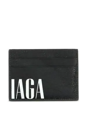Balenciaga Logo-print Card Holder - Black