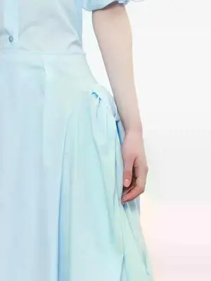 Simone Rocha Panelled Pleated Midi Skirt