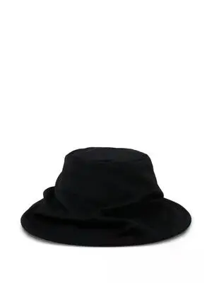 Y’s Draped Bucket Hat - Black