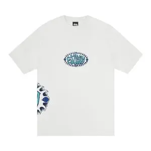 StÜssy Wave Oval Tee - Cream