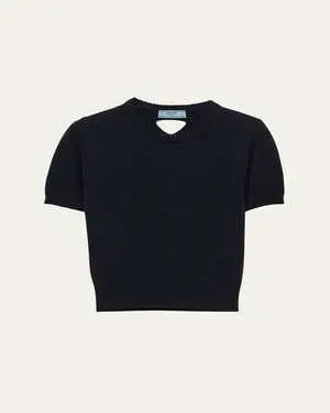 Prada Cashmere Crop Sweater