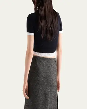 Prada Cashmere Crop Sweater