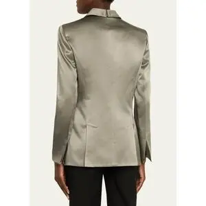 Giorgio Armani Ombre Satin Single-breasted Blazer