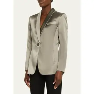 Giorgio Armani Ombre Satin Single-breasted Blazer