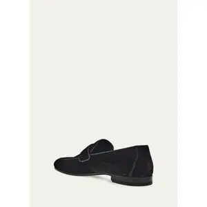 Magnanni Jasper Ii Velvet Keeper Loafers - Black
