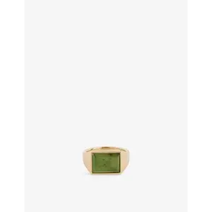 Miansai Lennox Jasper Ring - Green