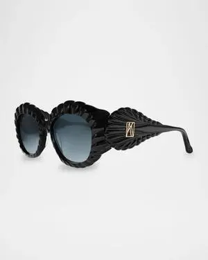 Anna-Karin Karlsson Shade Of Sirens Butterfly Sunglasses - Black