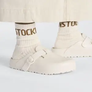 BIRKENSTOCK Boston Eva Clogs - Eggshell