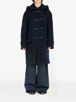 MAISON MARGIELA Wool Duffle Coat - Blue