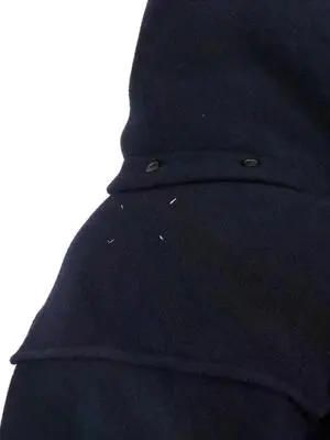 MAISON MARGIELA Wool Duffle Coat - Blue