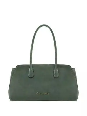 Oscar De La Renta Aster Suede Shoulder Bag
