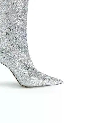 Alexandre Vauthier 90mm Glittered Knee-length Boots