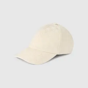 Gucci Gg Cotton Canvas Baseball Cap - White