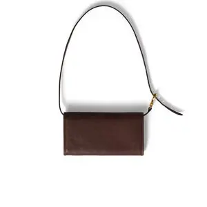 Miu Miu Nappa Leather Wallet With Shoulder Strap