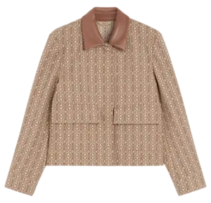 Max Mara Jacquard Boxy Jacket - Camel