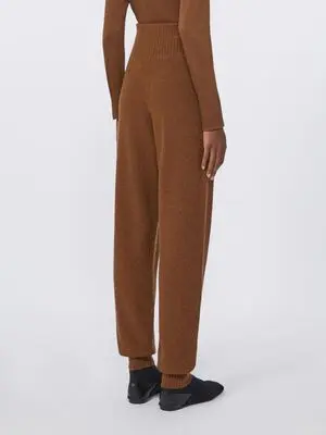 Max Mara Camel Yarn Jogging Trousers