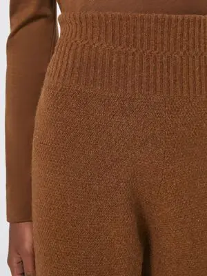 Max Mara Camel Yarn Jogging Trousers