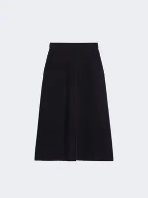 Max Mara A-line Viscose And Wool Skirt