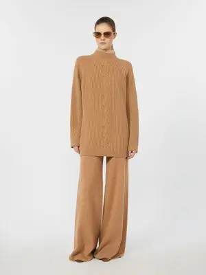 Max Mara Wool And Cashmere Cable-knit Jumper