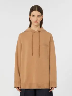 Max Mara Wool And Cashmere Hooded Sweatshirt