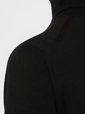 Max Mara Wool Knit Turtleneck Jumper - Black
