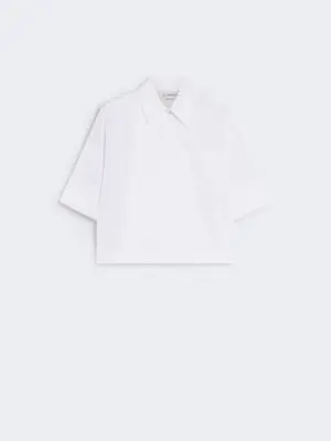 Max Mara Boxy Cotton Shirt - Optical White